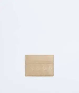 Bottega Veneta Intrecciato Credit Card Case - Ecru