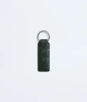 BOTTEGA  VENETA Tab Key Ring - Alpi Green
