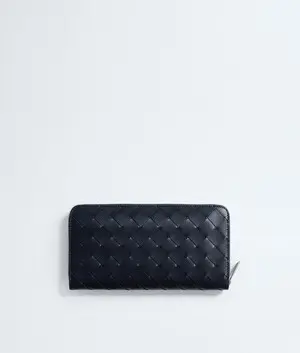 Bottega Veneta Intrecciato Zip Around Wallet
