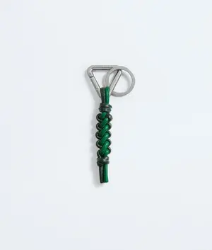 BOTTEGA  VENETA Scoubidou Key Ring - Alpi Green/grass Green
