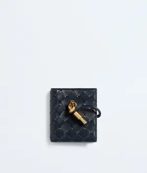 Bottega Veneta Andiamo Flap Card Case - Midnight