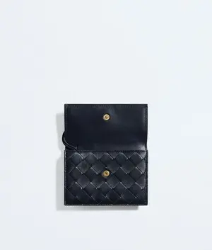 Bottega Veneta Andiamo Zipped Card Case - Midnight