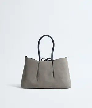 Bottega Veneta Intrecciato Silky Calfskin Reversible Tote Bag - Midnight/basalt