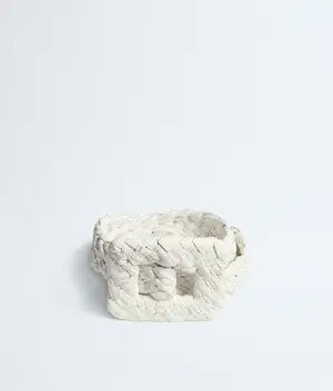 Bottega Veneta Intreccio Nappa Leather Belt - Alabaster