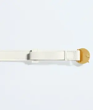 Bottega Veneta Intrecciato Leather Belt - Alabaster