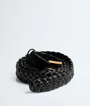Bottega Veneta Solo Belt - Black