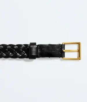 Bottega Veneta Solo Belt - Black