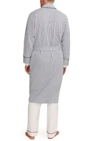 PETITE PLUME French Ticking Pima Robe