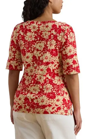Ralph Lauren Floral Stretch-knit Top