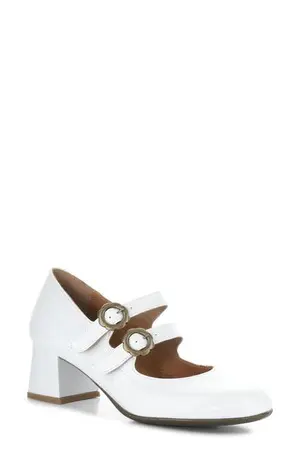 Fly London Paaf Mary Jane Pump - 005 Off White