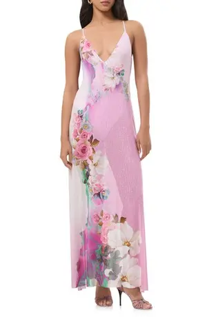 AFRM Rivka Sheer Maxi Dress
