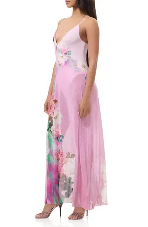 AFRM Rivka Sheer Maxi Dress