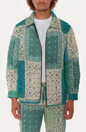 RAGA MAN Bassu Quilted Patchwork Jacket