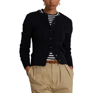 Polo Ralph Lauren Cable Knit Cotton Cardigan - Hunter Navy