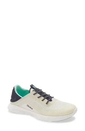 Olukai Kialoa Convertible Lace-up Waterproof Sneaker - White Sand/bright White