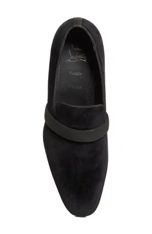 CHRISTIAN LOUBOUTIN Dandy Deco Velour Venetian Loafer