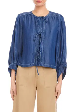 Fifteen Twenty Tie Detailed Blouses