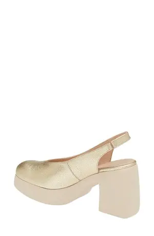 WONDERS Platform Slingback Pump