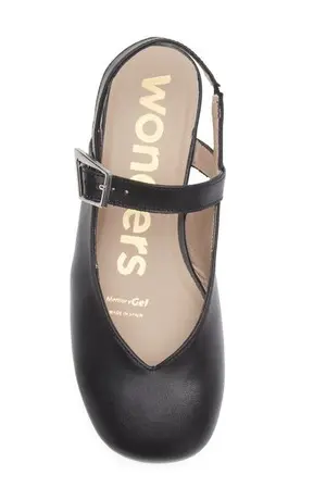 WONDERS Round Toe Slingback Flat