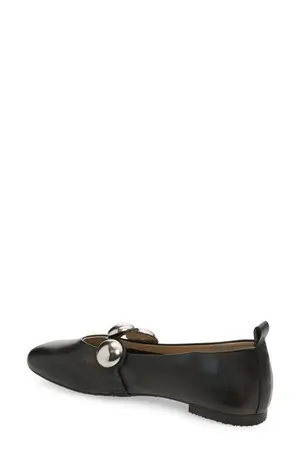 WONDERS Stud Embellished Ballet Flat - Sauvage Black