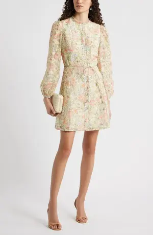 Chelsea28 Floral Embroidered Button-up Shirtdress - Multi Floral