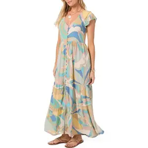 O'Neill Zygrid Butterfly Maxi Dress