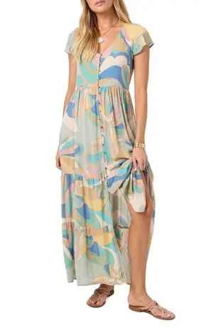 O'Neill Zygrid Butterfly Maxi Dress