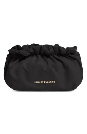 Stoney Clover Lane Bow Nylon Pouch - Noir