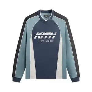 Kith Malik Long Sleeve Mesh Jersey 'nocturnal - Blue