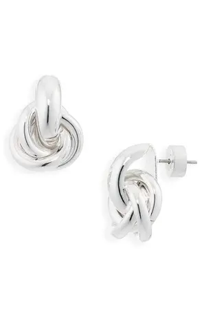 Nordstrom Knotted Stud Earrings - Silver