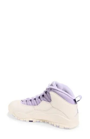 JORDAN Air Retro Basketball Sneakers - Chalk/hydrangeas/wild Grape