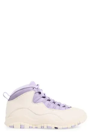 JORDAN Air Retro Basketball Sneakers - Chalk/hydrangeas/wild Grape