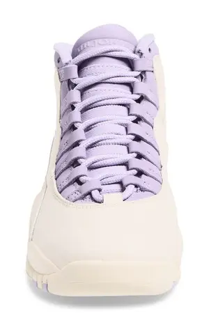 JORDAN Air Retro Basketball Sneakers - Chalk/hydrangeas/wild Grape
