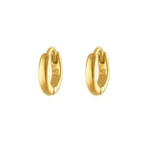 OUTOFOFFICE Six Mm Huggie Hoop Earring - Gold