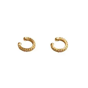 OUTOFOFFICE Pave Crystal Ear Cuff - Gold