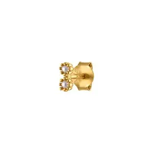 OUTOFOFFICE Pearl Pavé Trio Stud Earring Set