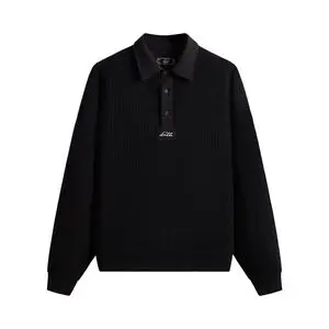 Kith Rib Stitch Ronin Henley Sweater - Black