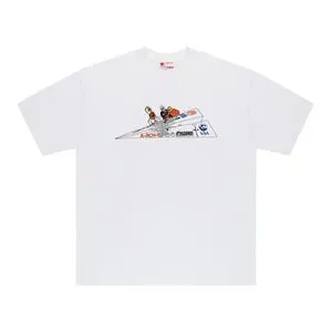 TRAVIS SCOTT X Virgil Abloh Arch Paper Plane Tee - White