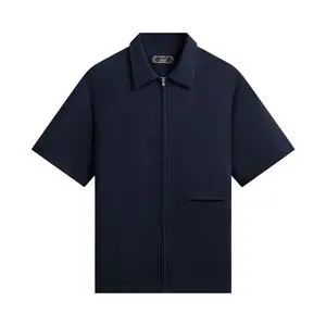 Kith Midweight Double Weave Davenport Shirt 'nocturnal - Blue