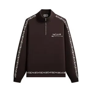 Kith Floral Queensbridge Quarter Zip 'incognito - Brown