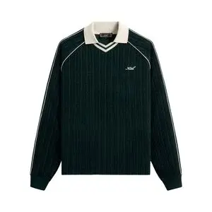 Kith Velvet Corduroy Long Sleeve Trevor Polo 'stadium - Green