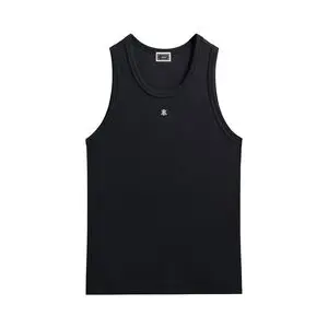 Kith Crest Ribbed Tank - Black