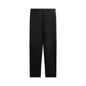 Kith Giorgio Armani & &kin Milano Crepe Flat Front Trouser - Black