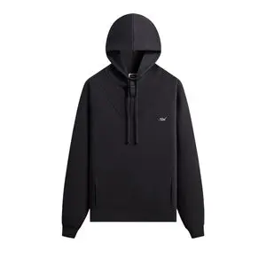 Kith Rib Neck Cropped Camden Hoodie - Black