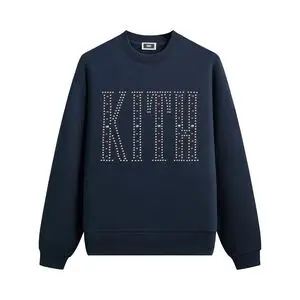 Kith Studded Nelson Crewneck 'nocturnal - Blue