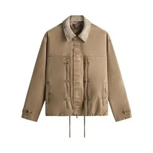 Kith Washed Canvas Ariel Blouson Jacket 'sandalwood - Brown