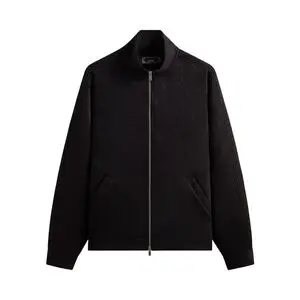 Kith Sueded Scuba Connor Track Jacket - Black