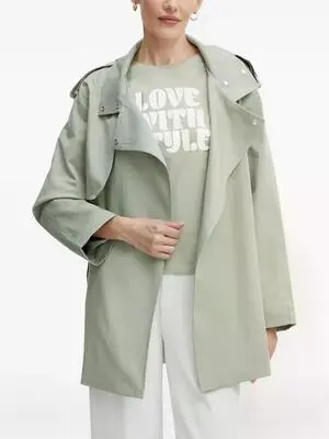 MORGAN Belted High-neck Coat