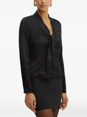MORGAN Pattern Tie Blouse