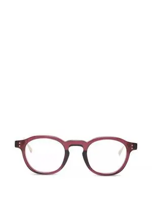 Linda Farrow Round Heath Glasses Red